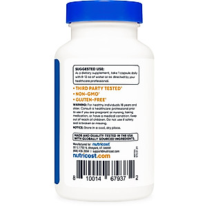 Nutricost L-Theanine 200mg, 120 Capsules, Double Strength - Non-GMO, Gluten Free