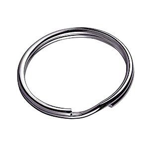 KINGFOREST 100PCS Key Rings 1 Inch, Key Rings Metal Keychain Rings Split Keyrings Flat Ring for Home Car Office Keys Attachment