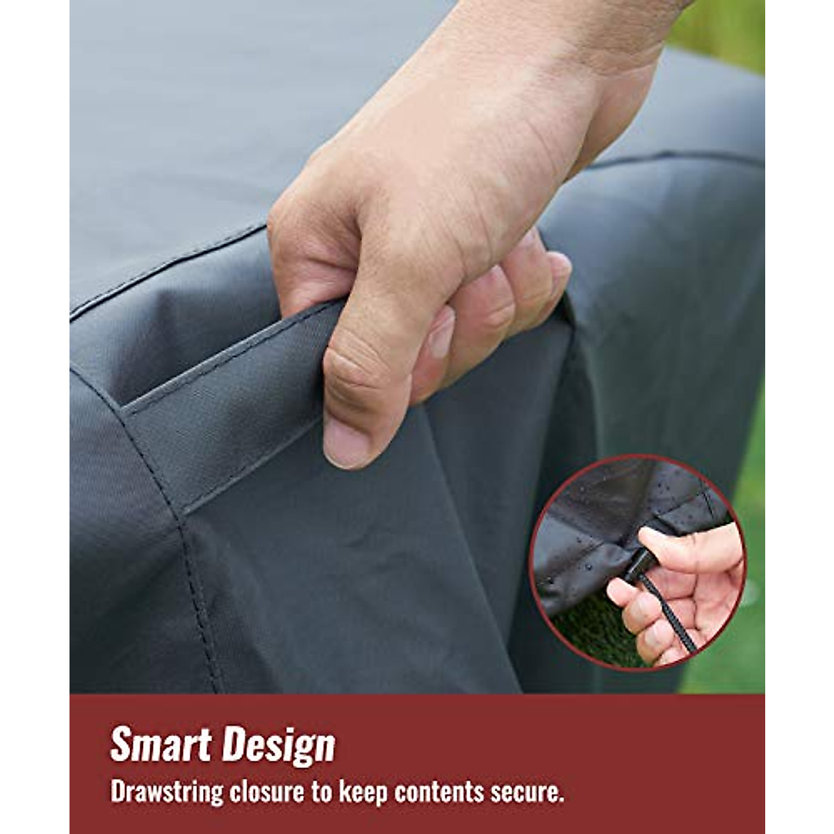 NUPICK 44 Inch Fire Pit Cover for Outland Living 401 Propane Fire Table, Heavy Duty and Waterpfoof Rectangular Fire Pit Cover, All Weather Resistant