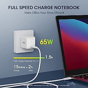 AOHI 65W USB C Charger Set, Magcube 65W PD Fast Charger with USB C to Lightning Cable for iPhone 13(3ft MFi-Certified), iPhone 13/13 Pro/12/Pro/Mini
