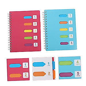 STOBOK 2pcs Notebook Prize Colorful Journal Daily Planner Book Digital Notepad Sketchbook Journal Notebooks for Work Time Management Jotters Coil Notepads Journey Handbooks