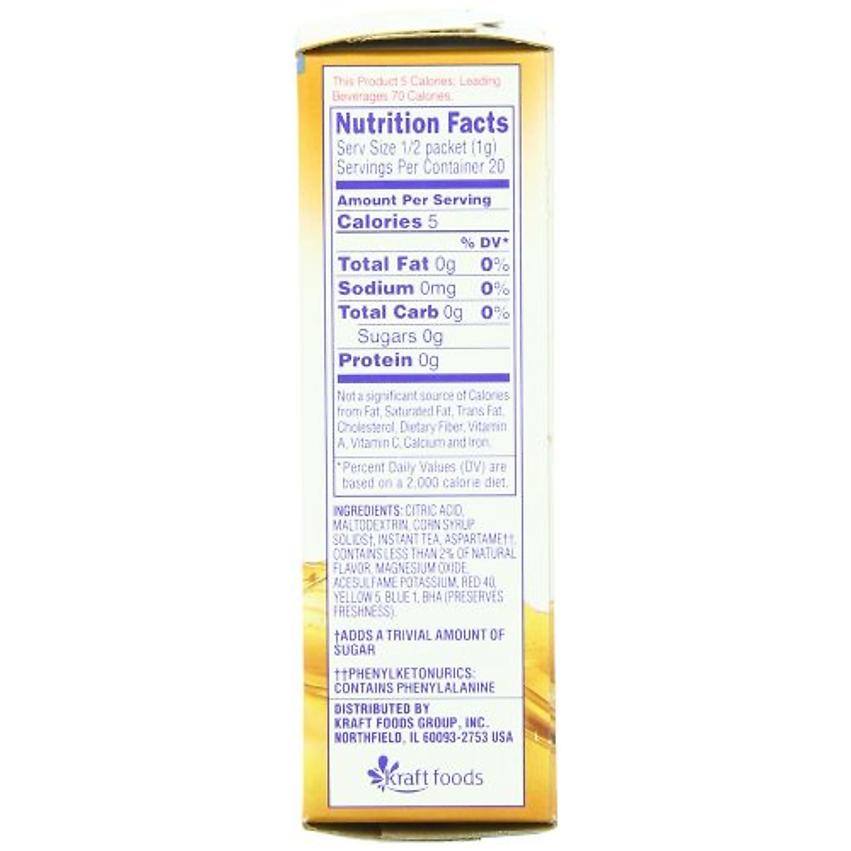 Crystal Light Sugar-Free Lemon Iced Tea On-The-Go Powdered Drink Mix 120 Count