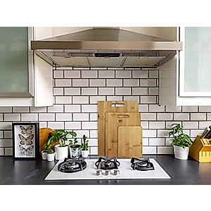 MRKT FINDS 3PK Bamboo Wood Cutting Board, Kitchen Chopping Board, Heavy Duty Serving Tray, AK427
