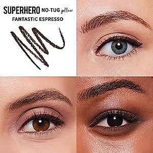 IT Cosmetics Superhero No-Tug Gel Eyeliner, Fantastic Espresso - Rich Dark Brown - Waterproof, Blendable Formula - Sharpenable Pencil - 0.042 oz