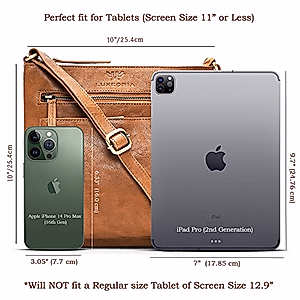 LUXEORIA Genuine Leather Crossbody Sling Bag for Women Classy Light Brown