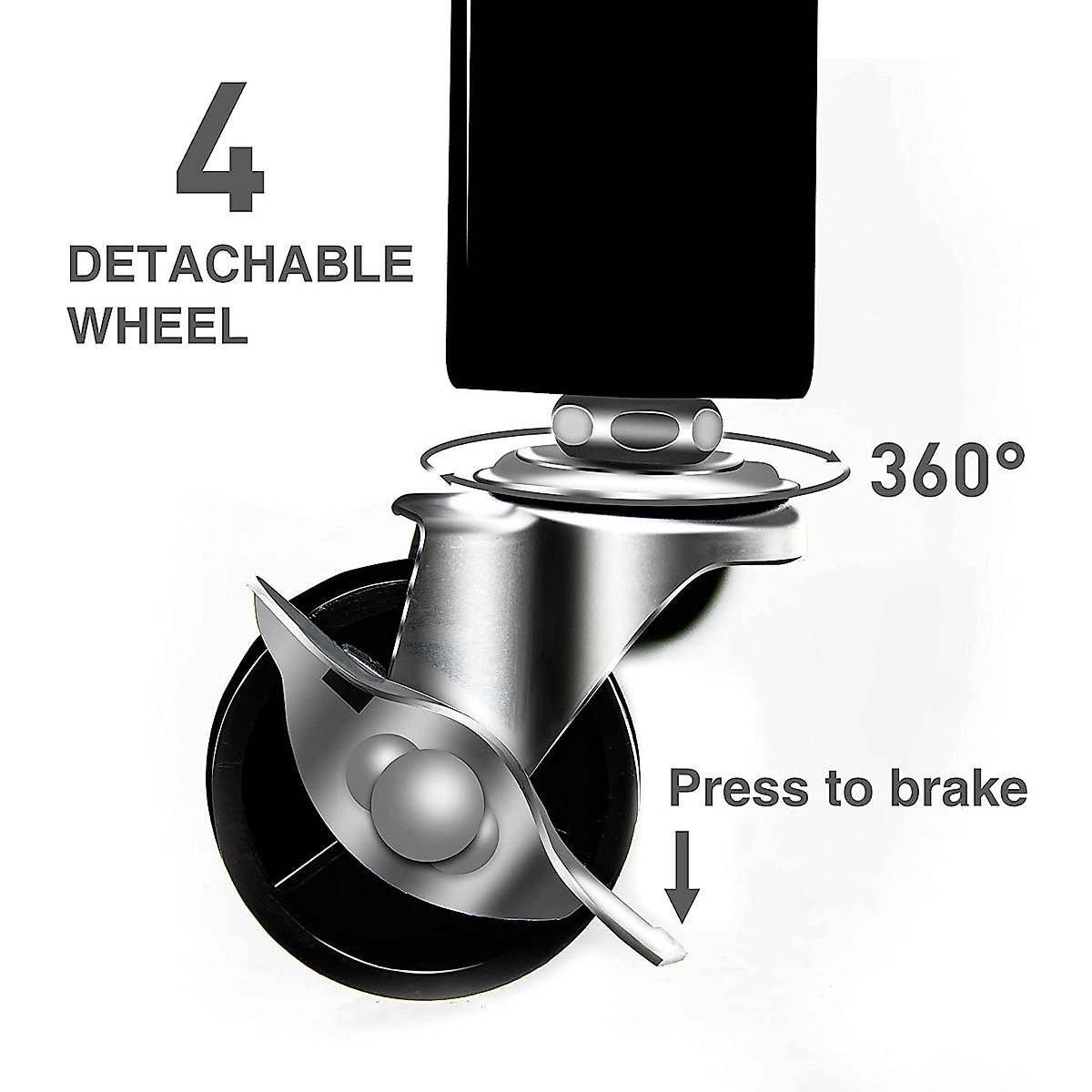 Citylife 5-Tier Storage Shelves with Wheels Foldable Shelving Unit Heavy Duty Garage Metal Storage Rack Kitchen Shelf for Storage