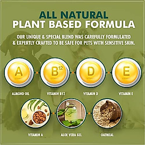 Pro Pet Works All Natural Soap Free 5 in 1 Oatmeal Dog Shampoo and Conditioner-Moisturizing Formula for Dandruff Allergies & Itchy Dry Sensitive Skin-Puppy Grooming for Smelly Dogs -128oz