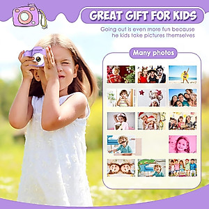 Desuccus Kids Camera,Christmas Birthday Gifts for Girls Age 3-9, HD Digital Video Cameras for Toddler Portable Toys for 3 4 5 6 7 8 Year Old Girl 32GB