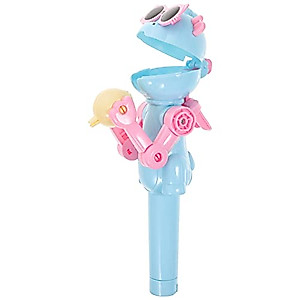 Toddmomy Destress Gifts Wand Toy Personality Robot Lollipop Holder Plastic Lollipop Case Funny Lollipop Robot Holder Creative Lollipop Robot Toys for Kids Children (Blue) Yule Gifts Stocking Stuffers