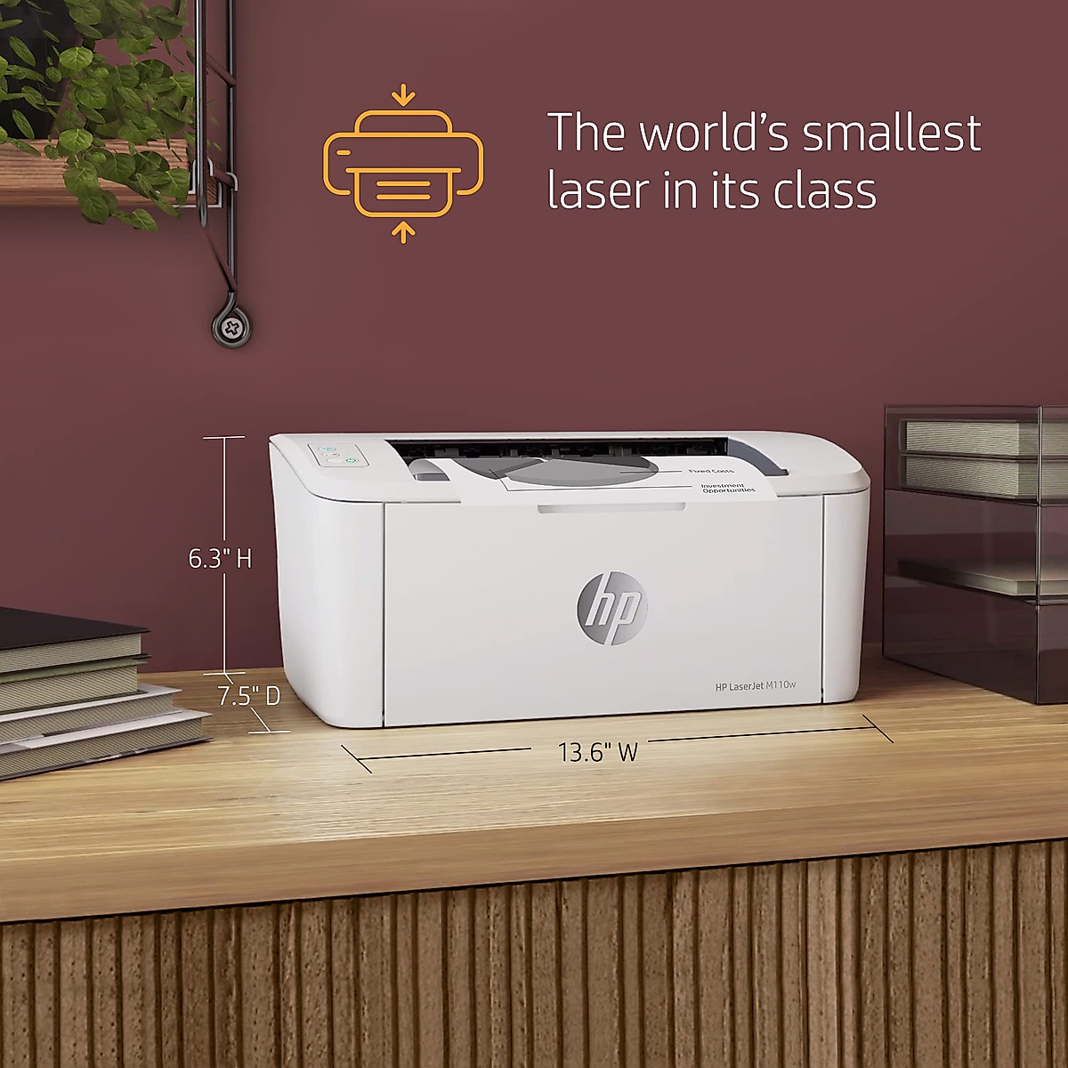 HP LaserJet M110w Wireless Monochrome Printer (7MD66F) (Renewed) — 🛍️ ...