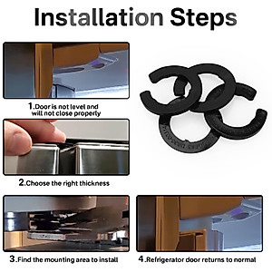 Hinge Shim Kit DA99-04158A Fit for Samsung Refrigerator Door Hinge Shim for Refrigerator Height Adjustment RF22R7551DT/AA, RF28K9580SR/AA, RF30KMEDBSR/AA, DRF36C000SR/DA