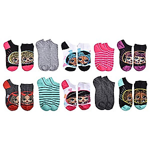 L.O.L. Surprise! Girl's Omg Dolls No Show Socks
