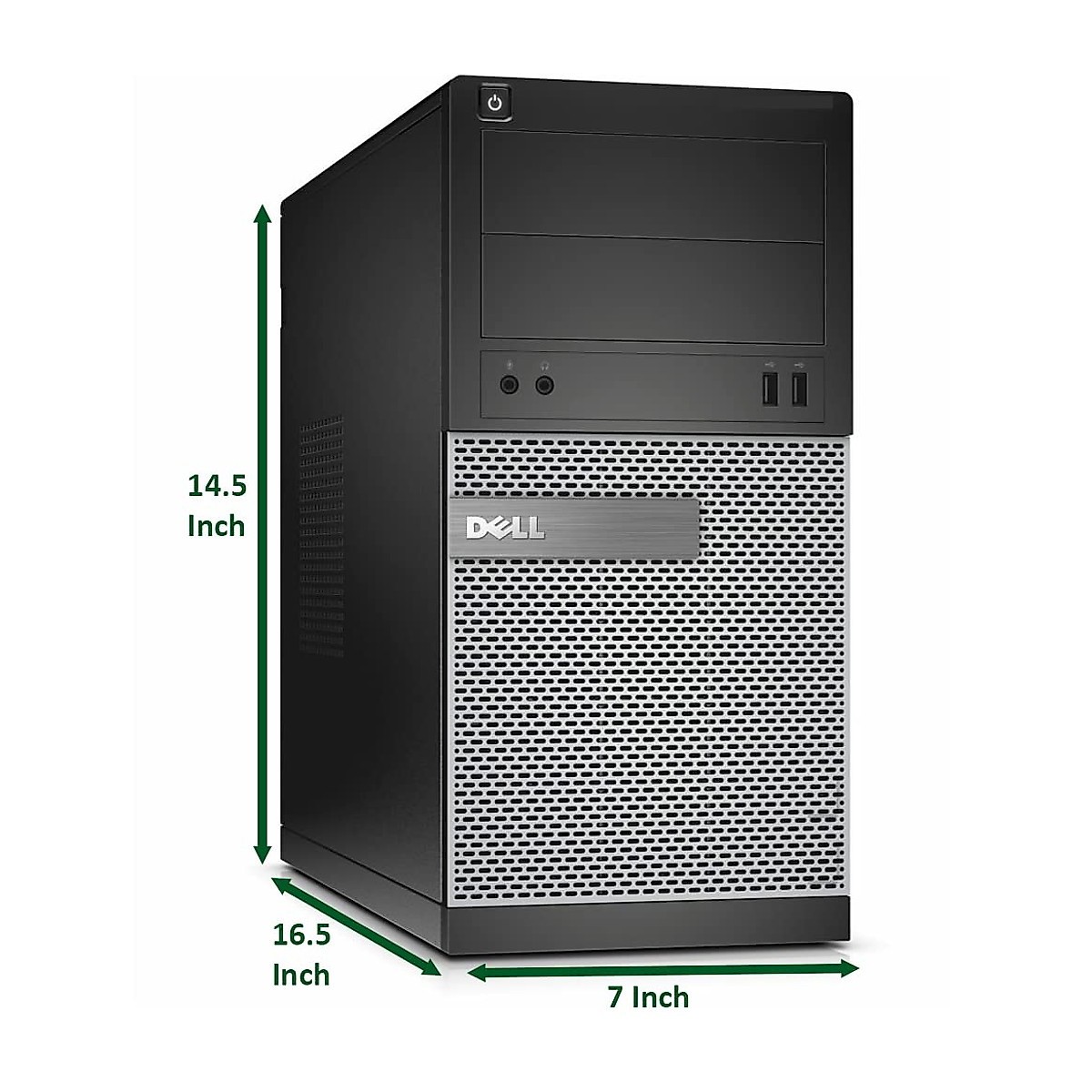 Dell Optiplex Tower Computer Gaming PC [ Intel Core i5 Processor, 8GB Ram, 128GB SSD, 1TB Hard Drive, HDMI, Wireless WiFi] AMD Radeon RX 550 4GB, Windows 10, Black (Renewed)