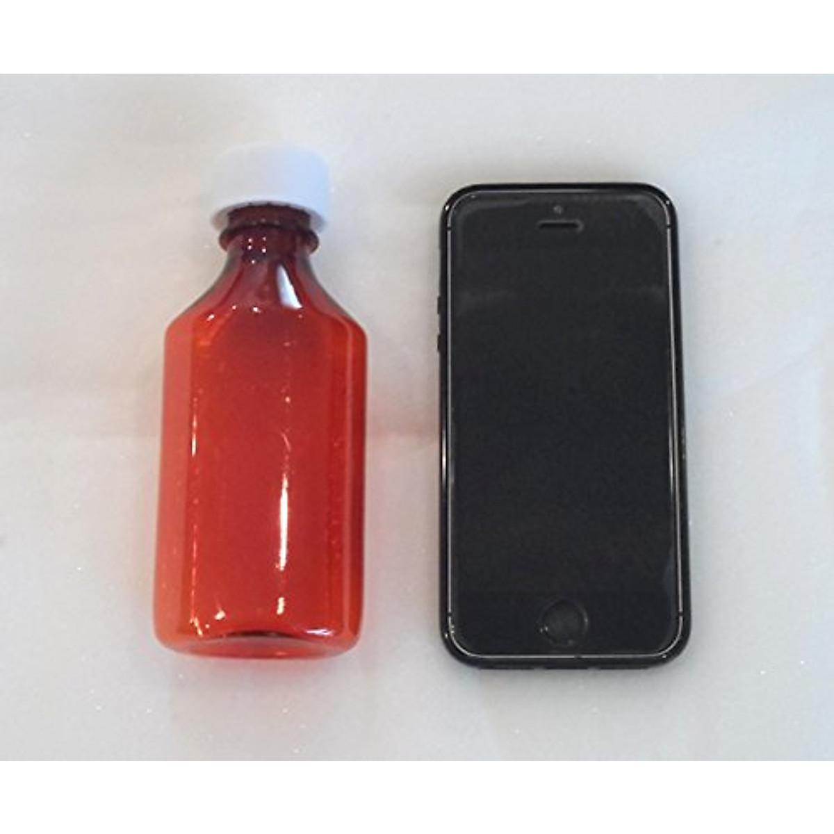 Graduated Oval 4 Ounce RX Medicine Bottles w/Caps-Lot of 100-Pharmaceutical Grade-The Ones We Sell to Pharmacies, Physicians, Labs, Hospitals