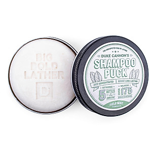 Duke Cannon Supply Co. Shampoo Puck for Men Barrel Char No. 004 Multi-Pack - Eco Friendly, Plastic Free, Solid Shampoo, Super Concentrated, Long-Lasting, TSA Approved, Sulfate-free, 4.5 oz (3 Pack)