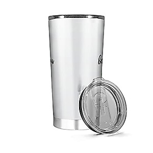 Tumbler Stainless Steel Insulated 20 30 Oz I Cold Have Iced Been Hot Changed Coffee For Wine Good Tea - Wicked Cup Mug Suit For Home Office Travel, White