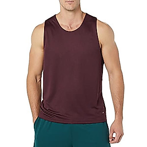 Amazon Essentials Men's Tech Stretch Tank Baselayer, Burgundy, XX-Large