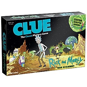 USAopoly CLUE: Rick and Morty | Featuring Characters from The Adult Swim TV Show Rick & Morty | Collectible Clue Board Game | Perfect for Rick & Morty Fans