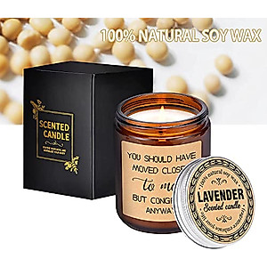 Lavender Scented Candles - Housewarming Gift for New Home, House Warming Gifts for Women, Men, Friend - Housewarming Present, New Home, New Apartment Gifts, Moving Away Gift for Best Friend Female