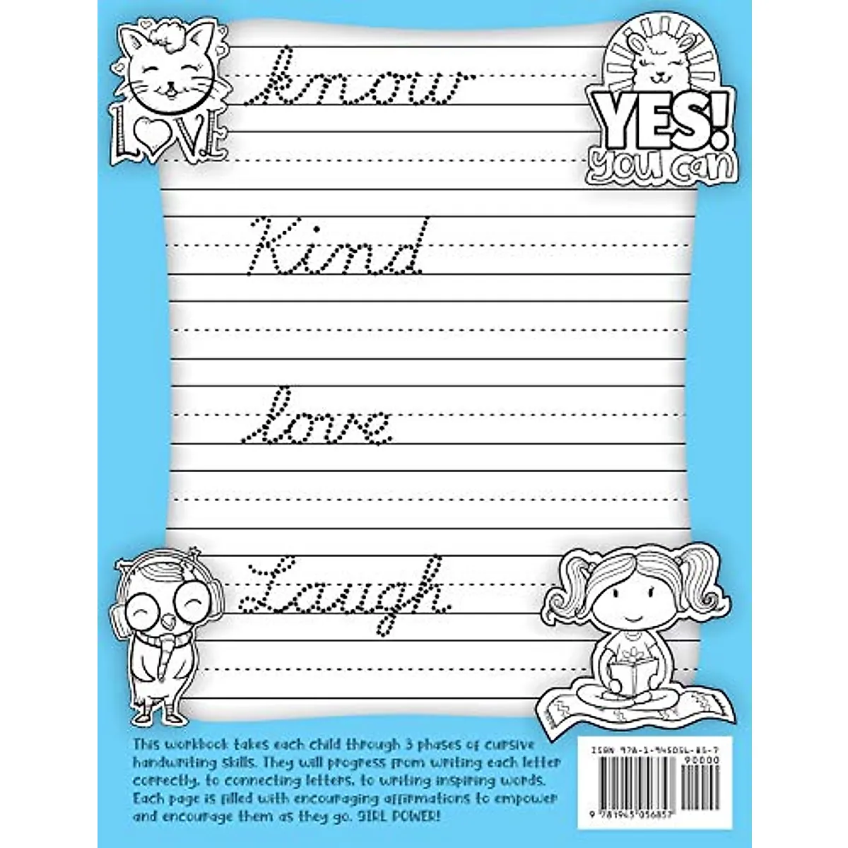 Beginning Cursive for Confident & Creative Girls: Cursive Handwriting Workbook for Kids & Beginners to Cursive Writing Practice