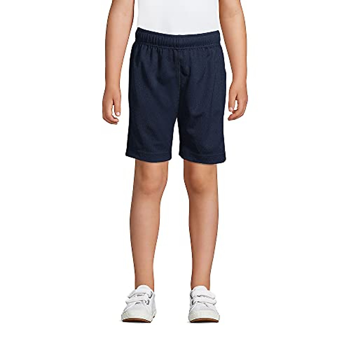 Lands' End Uniform Boys Mesh Short Classic Navy Kids Medium