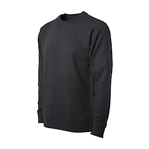 Independent Trading Co. - Icon Lightweight Loopback Terry Crewneck Sweatshirt - SS1000C - 2XL - Black