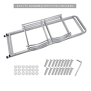 KAX 5-Gallon Water Bottle Holder 8 Trays Water Jug Rack 4-Tier Water Bottle Rack Reinforced Steel Rack for Water Storage Water Bottle Storage Rack for 8 Bottles, Silver