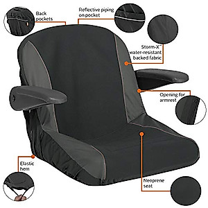 Classic Accessories Lawn Tractor Neoprene Seat Cover, Large