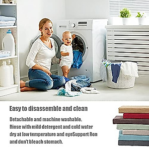 Kimgull Rectangle Bench Cushion,43.3X15.7X1.97In,Washable Removable Long Chair Pad with Non-Skid Backing,Indoor/Outdoor Bench Pad, Garden Patio Furniture Chaise Swing Bench Mat,Gray