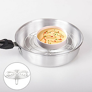 Stainless Steel Steamer Rack for Pots, Round Cooling Rack 9.2 in (diameter)*2.2 in (height), Steam Rack for Steam Fryer Stockpot Pressure Cooker