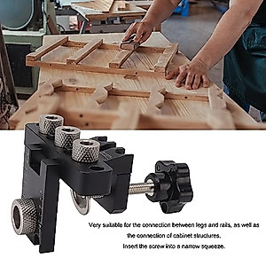 3 in 1 Adjustable Pocket Hole Jig Kit Woodworking Drilling Puncher Locator Pocket Drill Dowel Jig Kit Woodworking Joints Tools