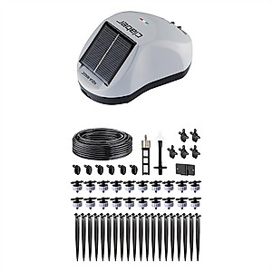 Claber Aqua Magic Solar Drip Irrigation System, Automatic Solar Watering System for Outdoor Plants, up to 20 Plants Solar Irrigation System for Garden, Solar Powered Drip Irrigation System, no Faucet