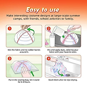 Tie Dye Powder, 12 Colors DIY Tie Dye Powder Bottled Fabric Dye for Large Groups, Tie Dye Kits for Kids Adults, Shirts, Clothing Group Craft Arts Party Supplies(12Bottles,10G Per Bottle)