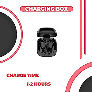 Ardorup Wireless Earbuds for Gym Athletics and Runners - with Waterproof and sweatproof Technology - Men and Women - Grips