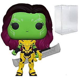 POP Marvel: What If? - Gamora with Blade of Thanos Funko Pop! Vinyl Figure (Bundled with Compatible Pop Box Protector Case), 3.75 inches