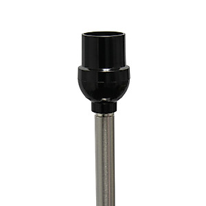 Simple Designs LF2004-WHT Brushed Nickel Drum Shade Floor Lamp, White