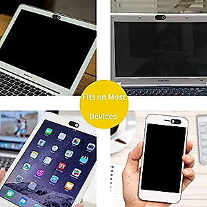 S MOSENCH Slide Webcam Cover Ultra Slim 0.027 inch Web Camera Cover for Computer, Dell HP Laptop, iMac, MacBook Pro, Smartphone, Slider Camera Blocker Protect Privacy and Security(3-Pack)