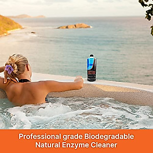 Spa Enzyme for Hot Tubs, Spa Enzyme Water Treatment to Clarify Hot Tub Water. Natural Enzyme Hot Tub Cleaner, Spa Enzyme Cleaner & Natural Hot Tub Chemicals to Make your Spa Perfect - 16oz MAV AquaDoc