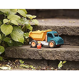 Battat – Yellow Dump Truck – Classic Toddler Trucks – Kids Construction Toys – Soft Rubber Wheels – 18 Months + – Dump Truck