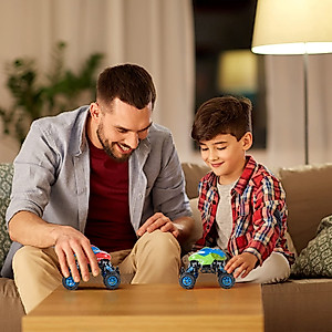 ELTUILMP Monster Trucks Toys for Boys Toddler Push Car 4 Pack Pull Back Car Vehicles Inertia Educational Toy Cars Friction Powered Cars Toys for 3 4 5 6 7 Year Old Boys Girls Birthday for Kids