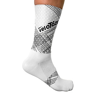veloToze Aero Sock for Bike Racing - Made with Advanced Aero Fabric, UCI Compliant, for Aerodynamic Advantage in Bike Races and ITT - Designed for Men and Women
