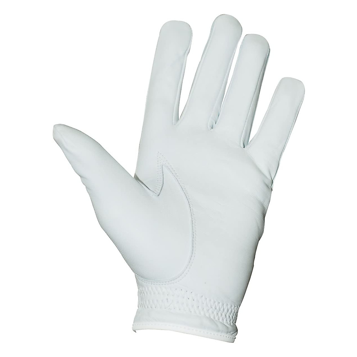 SportsImpex Golf Men's Golf Gloves Genuine Leather White Unlined Pack of 2 (White, Small)