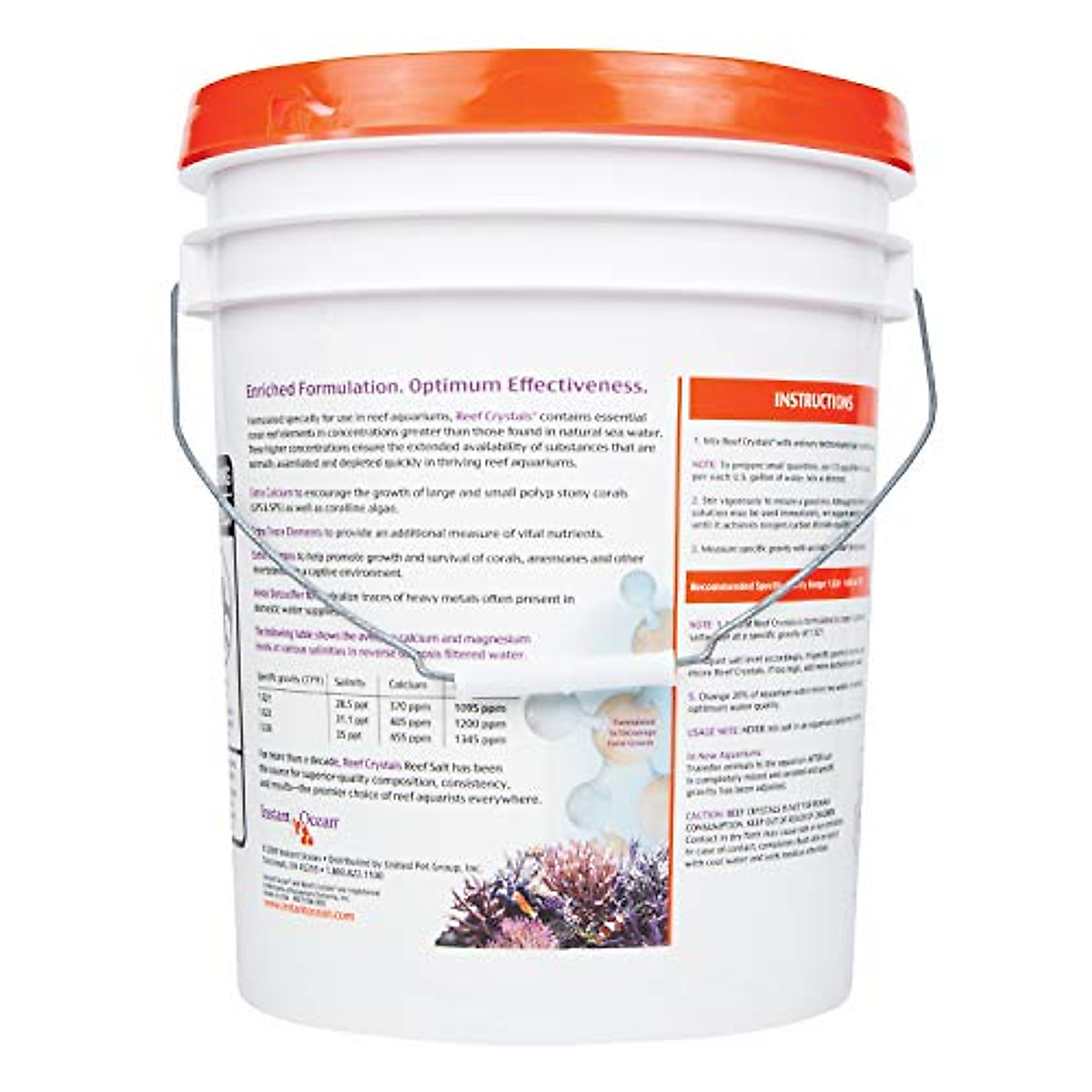 Instant Ocean Reef Crystals Reef Salt, Formulated Specifically For Reef Fish Tank Aquariums