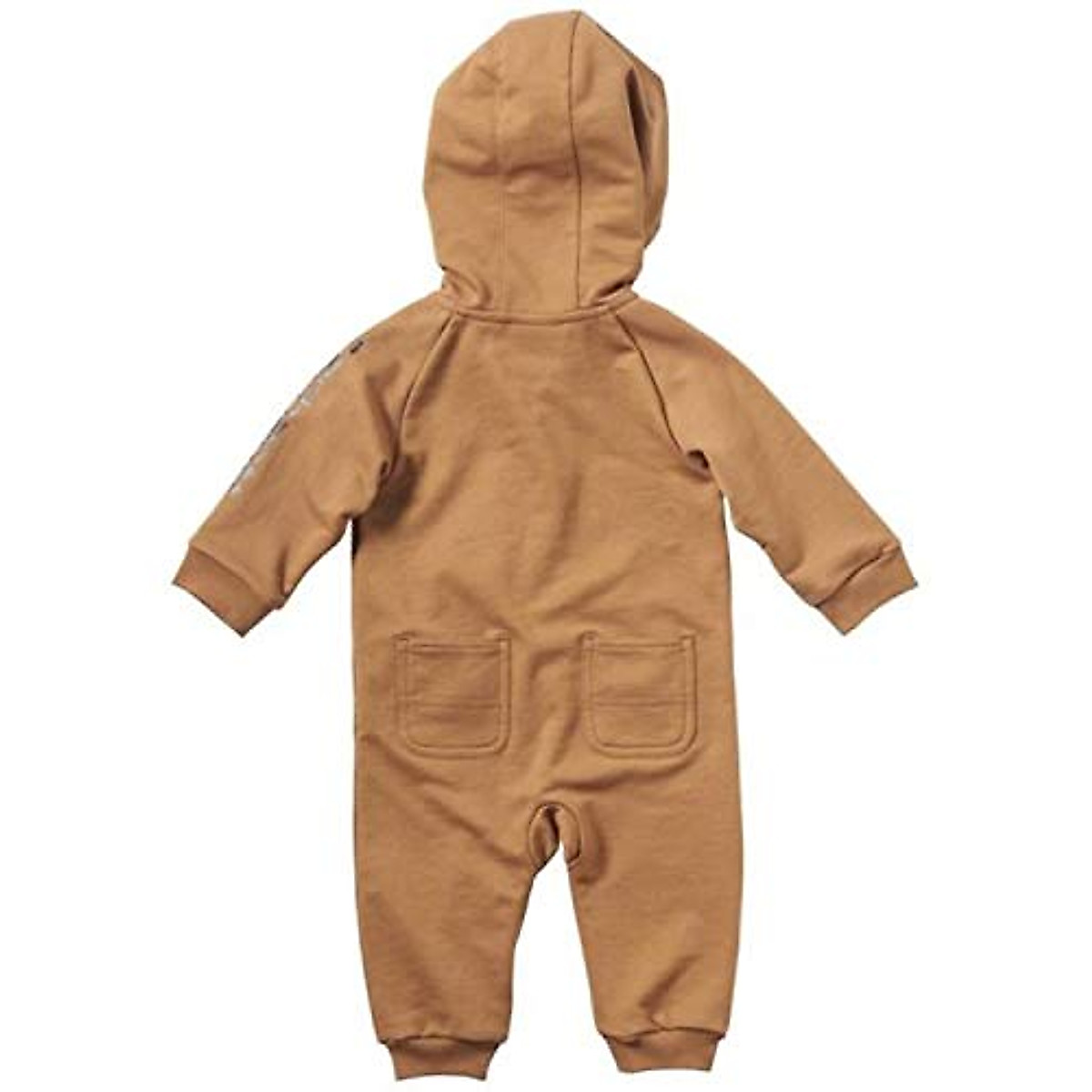 Carhartt Baby Boys Hooded Coverall, Fleece Carhartt Brown, 12 Months US