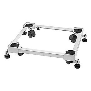 SK Traders TAFTA Heavy Duty Front/Top Load Washing Machine/Refrigerator Trolley Stand 99.9% Made of Metal (Weight Lift Upto 44Kg) Black