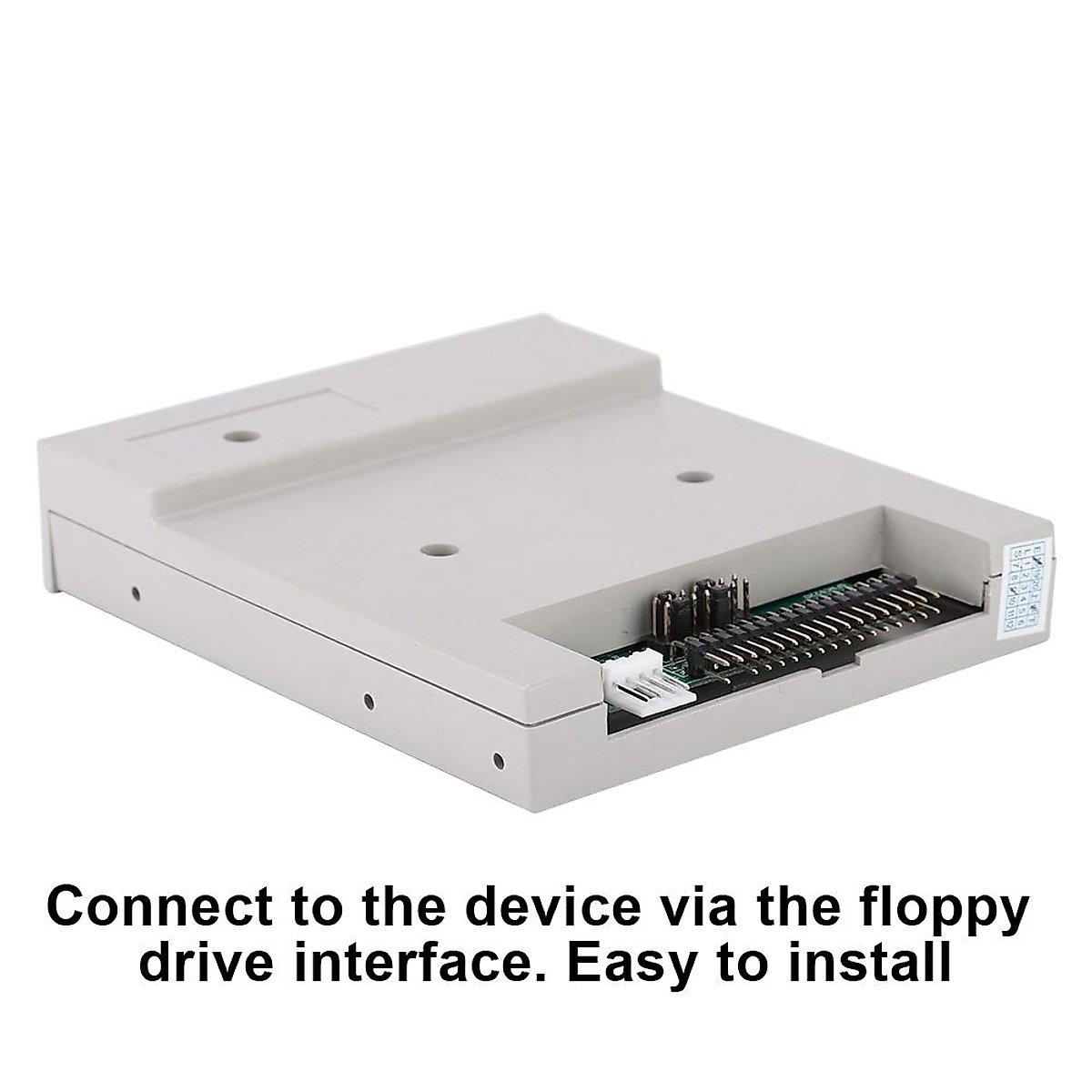 Cuifati USB Floppy Drive,ABS 720KB SFRM72-FU USB SSD Floppy Drive Emulator with 720K Floppy Drive,USB External Floppy Disk Drive Portable FDD USB Drive,Plug and Play for Laptop Desktop PC
