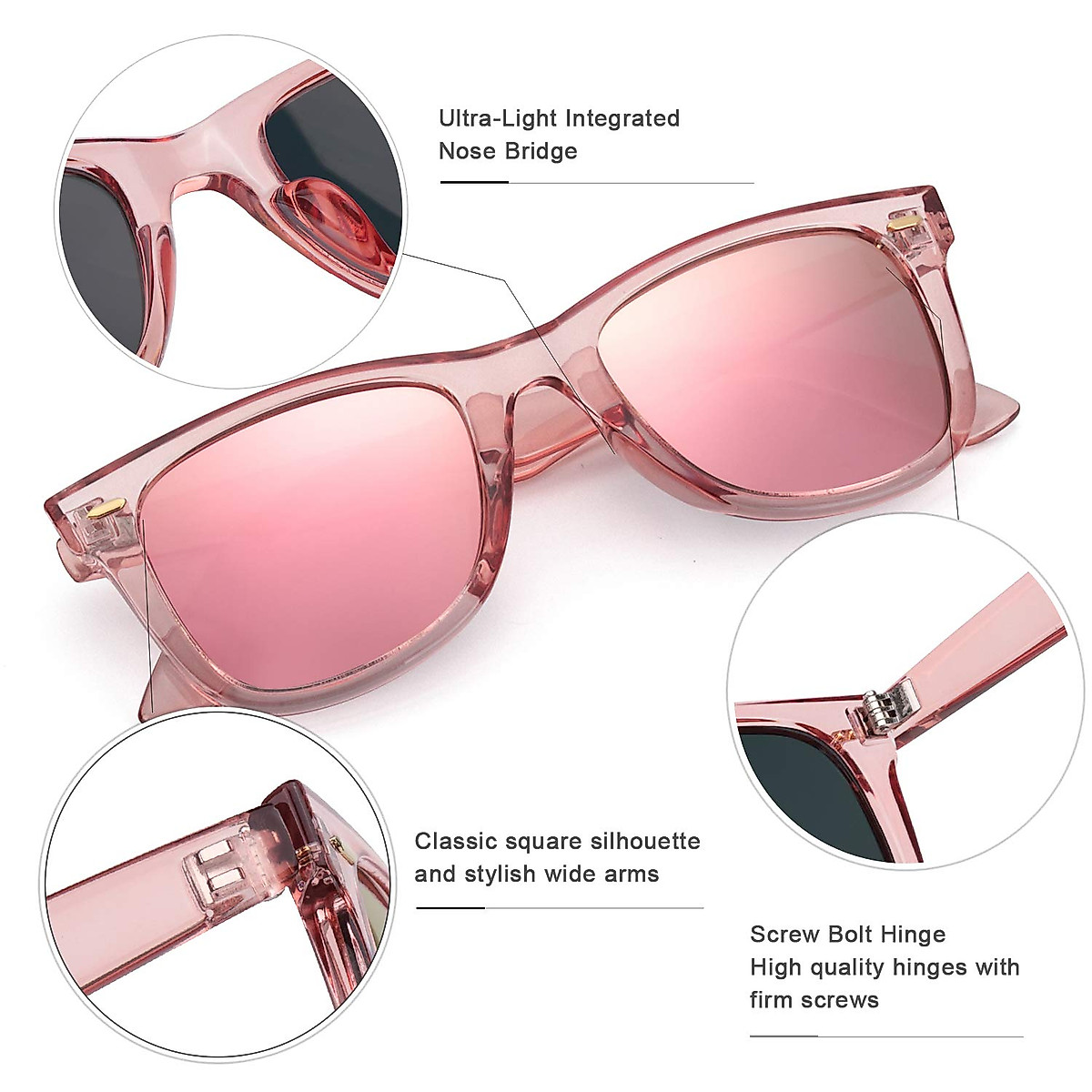 Myiaur Classic Sunglasses for Women 2024 Polarized Sunglasses Driving Anti-Glare UV Protection