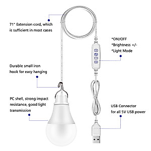 Apowking 146Wh Portable Power Bank with AC Outlet & 40W Foldable Solar Panel & 5 Watts USB Led Light Bulb, Portable Power Station for Camping, Home Emergency, Traveling, RV Trip