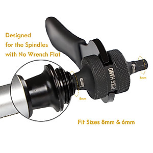 Bikehand Bike Bicycle Pedal Install Remover Tool Kit – Pedal Cone Wrench Spanner 15mm + Hex Pedal Driver Double-ended Allen Key 6mm & 8mm