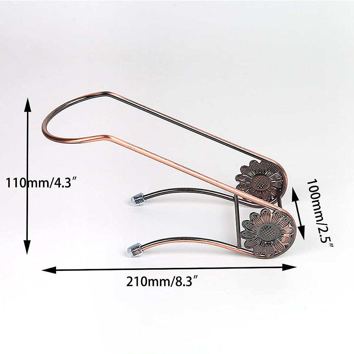 2PCS Wine Bottle Holder- Countertop Wine Rack - Wine Holder for Wine Storage - Red Bronze Metal Wine Rack - Wine Racks Countertop - Small Wine Rack - Tabletop Wine Rack